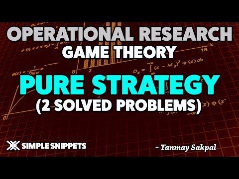 MaxiMin and MiniMax Principles - Pure Strategy Problems(Solved) in game ...