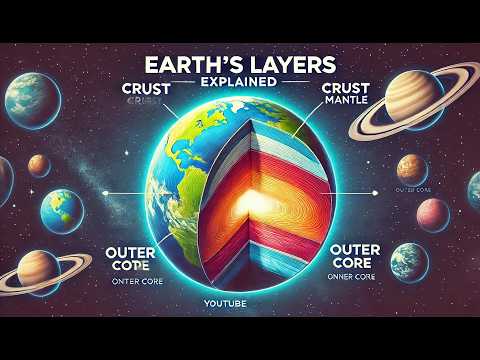 🌍 Earth’s Layers EXPLAINED! Crust, Mantle, Outer Core & Inner Core
