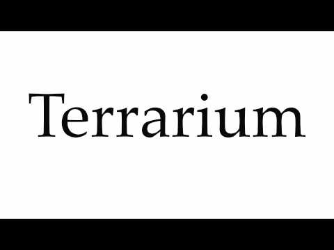 How to Pronounce Terrarium