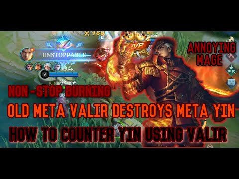 HOW TO COUNTER YIN USING VALIR?! | Annoying Mage| Valir Gameplay 2022 | Valir Best Build 2022 | MLBB