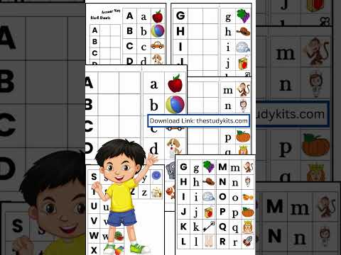 Alphabet Matching Mats for Letters and Beginning Sounds