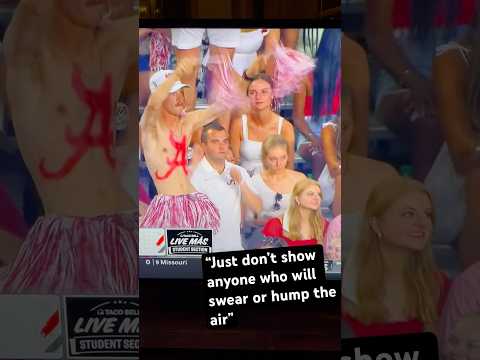 Alabama Football Student Section 2 ESPN Camera Crew 0 #rolltide #alabamafootball