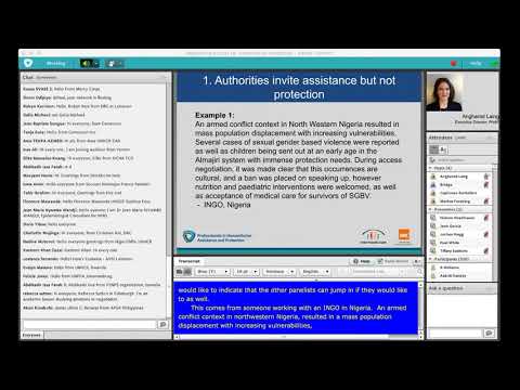 Webinar: Negotiating Access for Humanitarian Protection