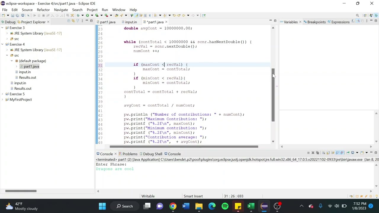 Data evaluation Python Exercise 4