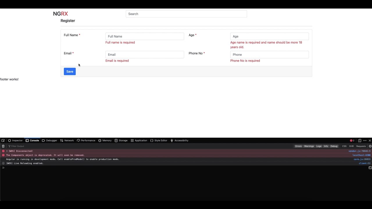 Angular Reactive Form Validation