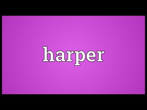 Harper Meaning