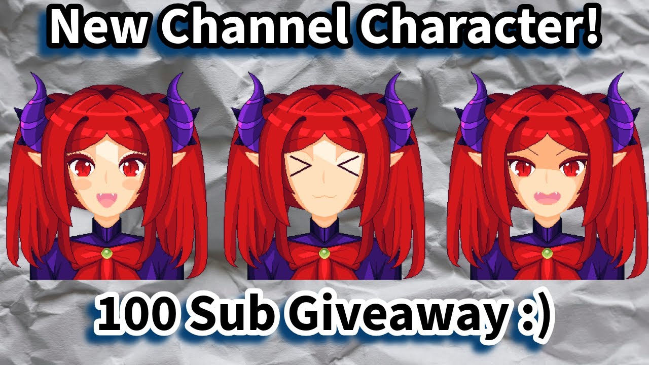 🎨 New Channel Character + My Process + FREE COMMISSION at 100 Subs! 🚀#pixelart