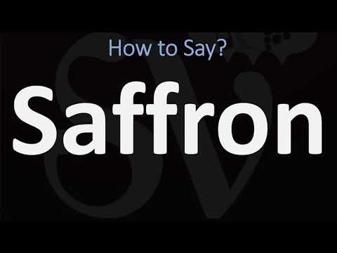 How to Pronounce Saffron? (CORRECTLY)