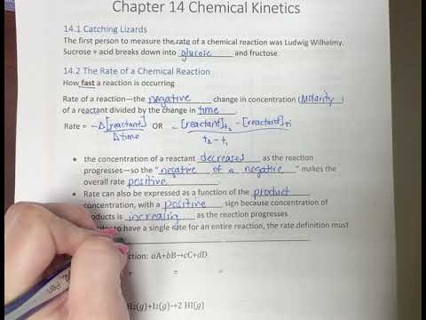 Rate of Reaction Definition and Calculation