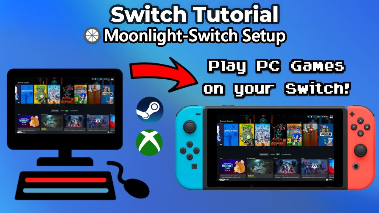 How To Play PC Games On Your Nintendo Switch | Moonlight-Switch TUTORIAL