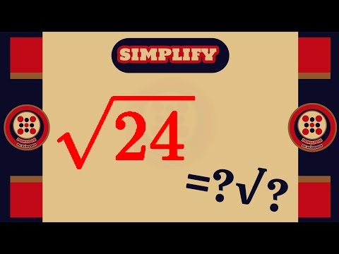 🔴 HOW TO SIMPLIFY the square root of twenty-four 24! 🔵 Step by step!