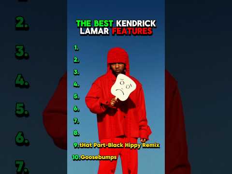 The Best Kendrick Lamar Features #rap #hiphop #kendricklamar #kendrick #tpab #gkmc #mrmorale #kdot