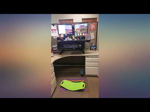 Rocelco 32” Height Adjustable Standing Desk Converter | Quick Sit Stand Up Dual review