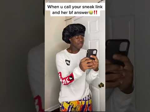 When u call your sneaky link and her bf answer😭‼️