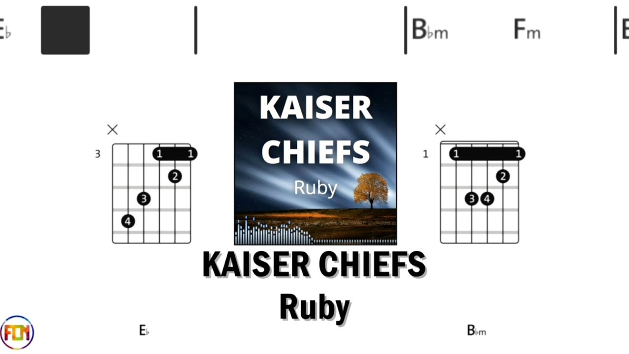 KAISER CHIEFS Ruby FCN GUITAR CHORDS & LYRICS