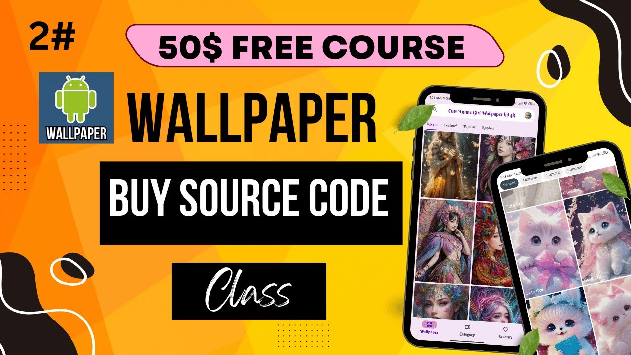 💻 How to Get Material Wallpapers App Free Source Code? | Material Wallpaper App Builds Course 2# 🎨