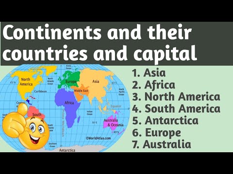 Continents and their Countries with Capitals|| 7 Continents of the World #continent @gyaantime2479