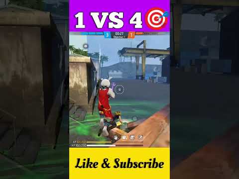 1 Vs 4 ???? Impossible Moment ???? HEADSHOT ???????? #shorts #freefire #short