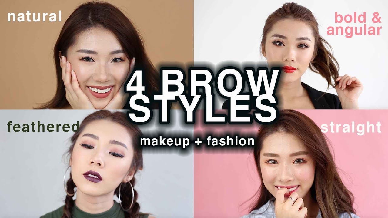 4 Brow Styles + Makeup & Fashion Look [Eng Sub] | Mongabong