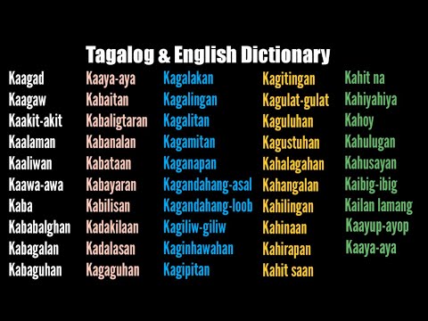 Common Filipino Words Start with Letter K #1 ???????? Tagalog & English Dictionary