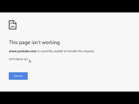This page isn't working 'HTTP ERROR 502' Chrome (Solution)