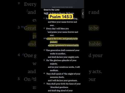 Psalm 145:3 #bible #bibleverse #verseoftheday #jesus #christian #christianity