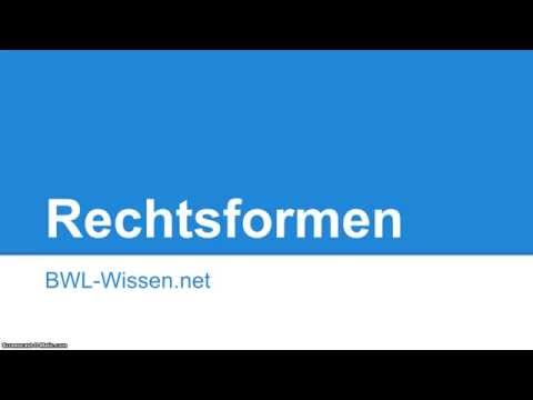 Rechtsformen