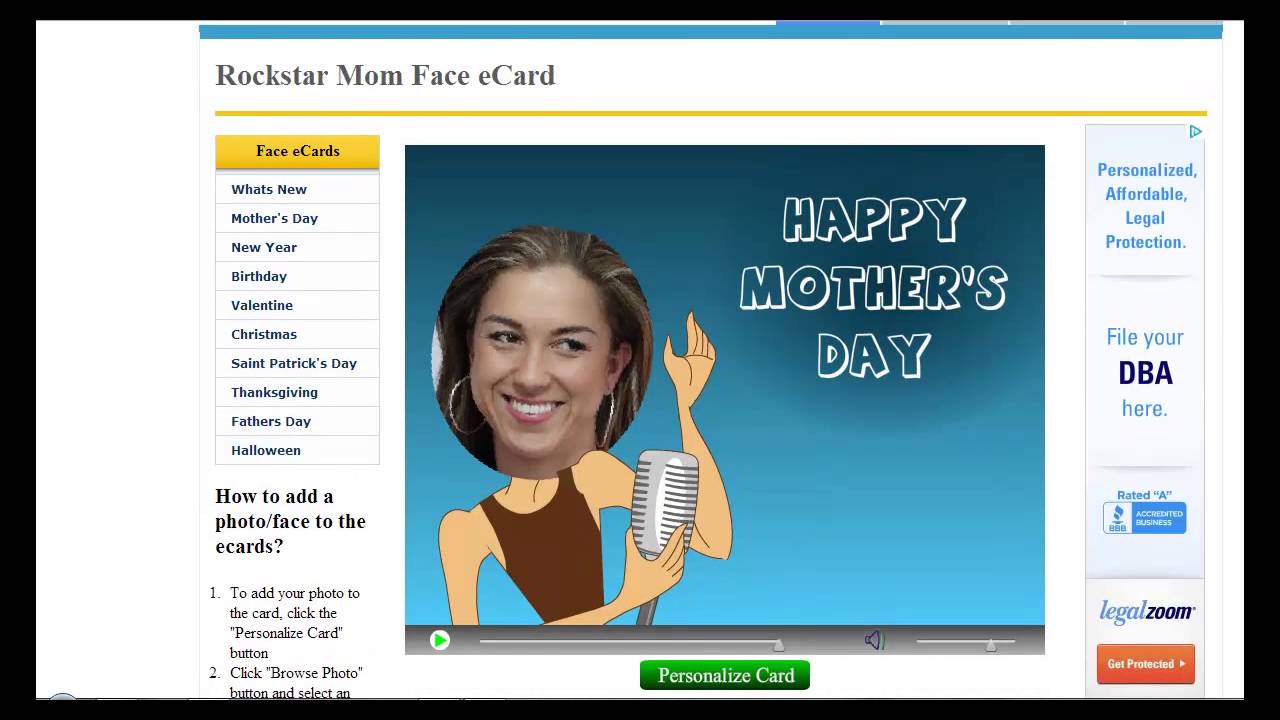 Tutorial: Free e-cards with animation and your friends' faces