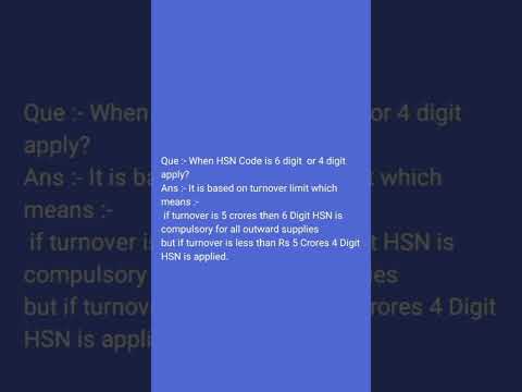 HSN Code 6 digit का भरे या 4 digit का ? #shorts #short #shortsfeed #hsn #hsncode #gst #gstupdates