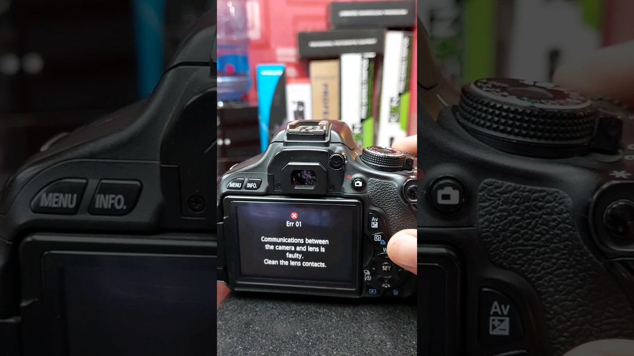 HOW TO SOLVE ERR01 CANON LENS  #err01 #CANONLENS