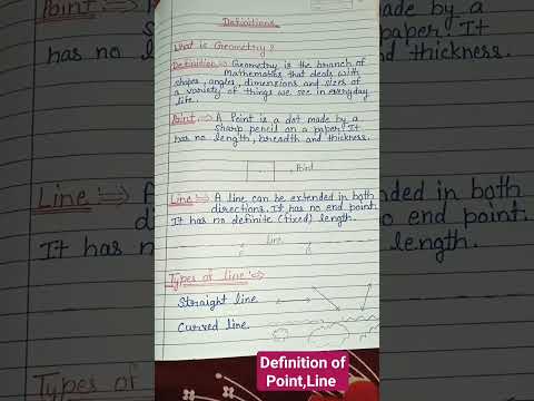 Definition of Point,Line #shorts #trending #viral #video #youtubeshorts