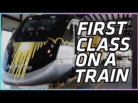 First class in one of the fastest Train in the US | Brightline Train Miami
