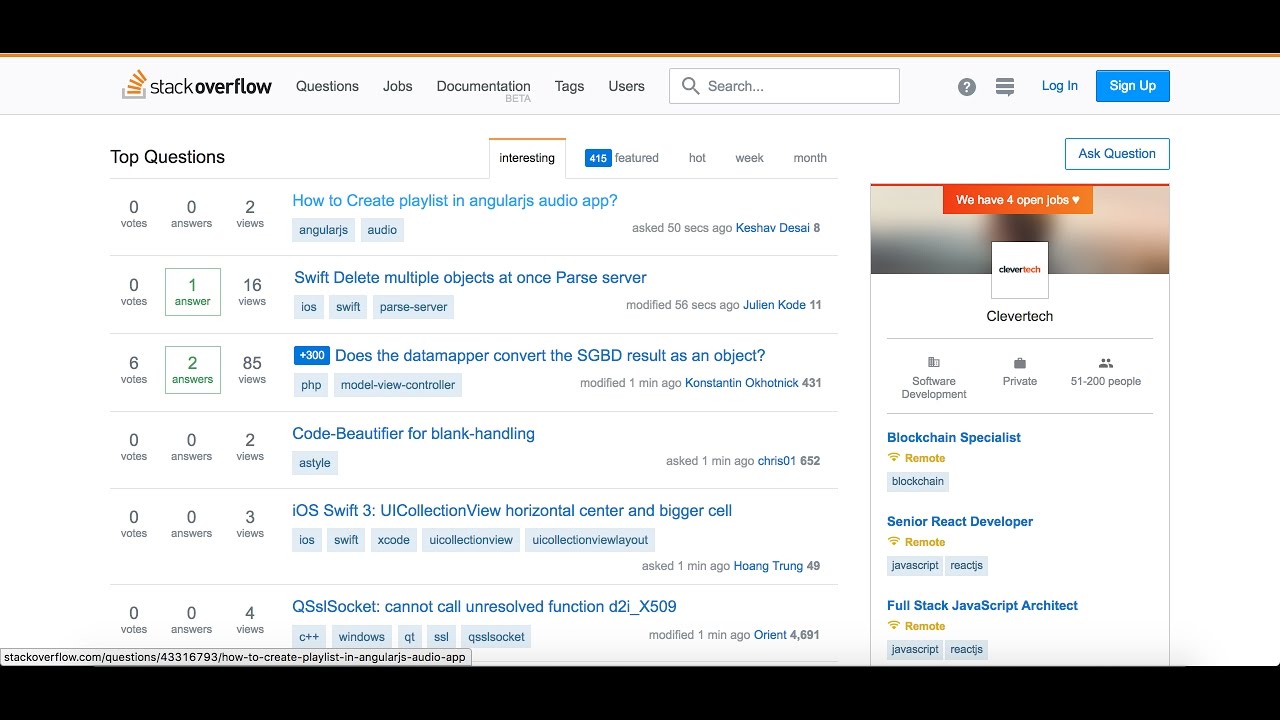How to source programmers/software developers on Stackoverflow for free