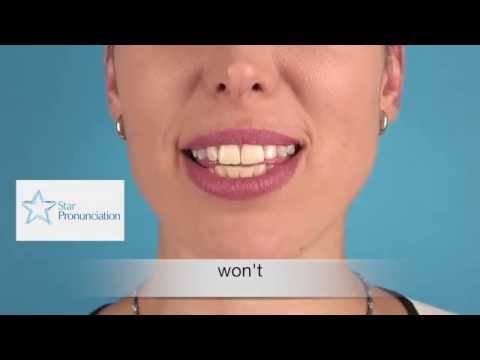 'won't' & 'want' - English Pronunciation