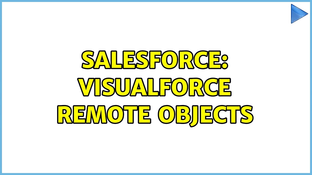 Salesforce: Visualforce remote objects