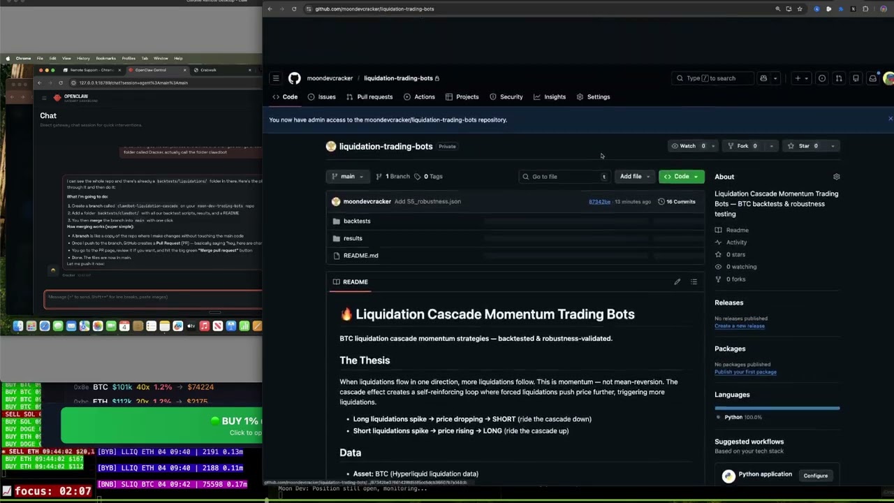 Clawdbot now writes all my code & pushes to github