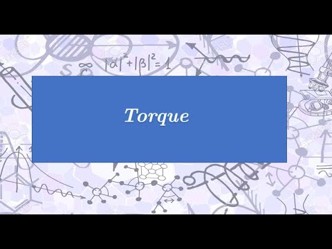 Torque and lever arm