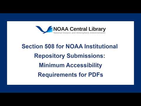 Section 508: Minimum Requirements