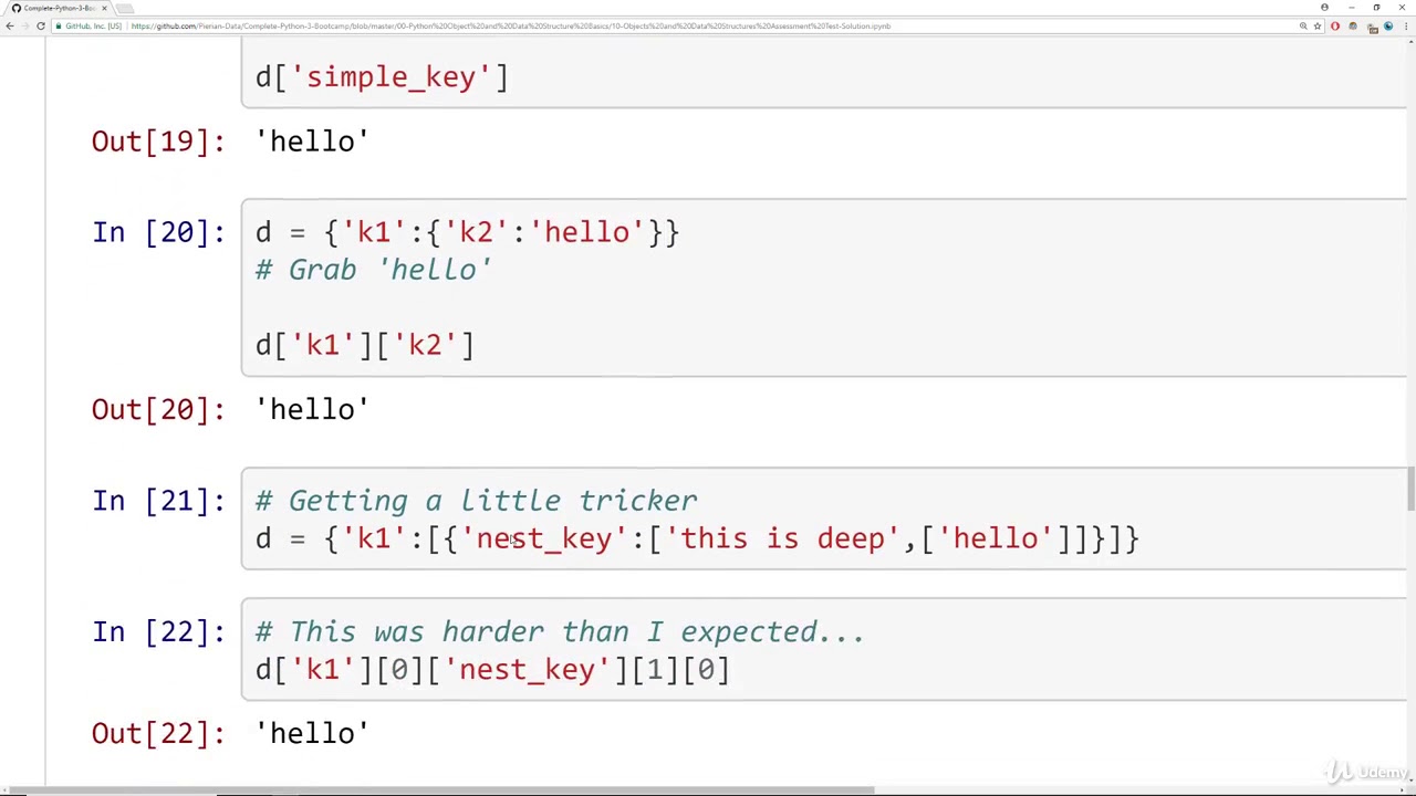 24 Python Objects and Data Structures Assessment Test Solutions - Python Bootcamp