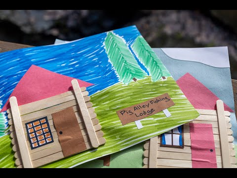BC Family Day 2022 Kids Après Craft 1: Lakeside lodges