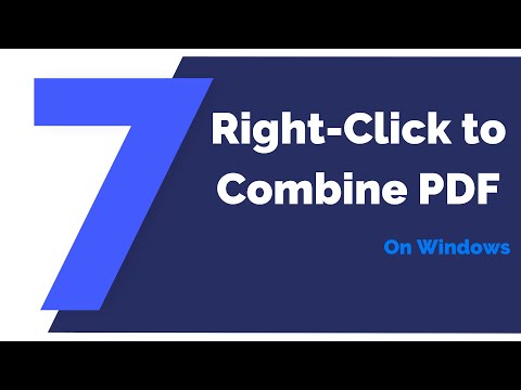 Right Click to Combine PDFs on Windows | PDFelement 7