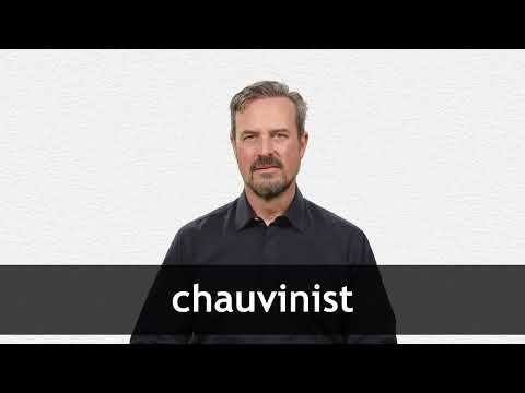 How to pronounce CHAUVINIST in American English