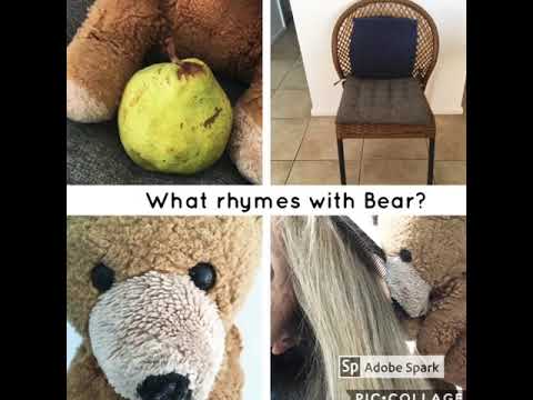 What rhymes with Bear?