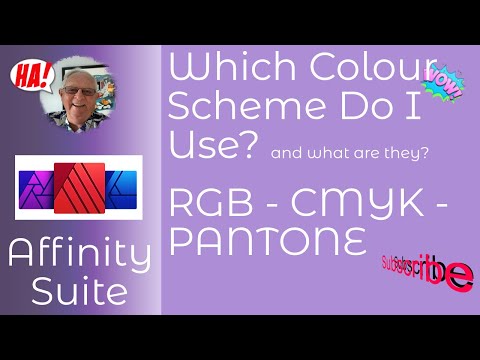 Which Colour Scheme Do I Use? RGB - CMYK - PANTONE For Affinity Documents