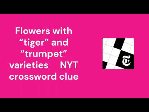Flowers with “tiger” and “trumpet” varieties NYT crossword clue