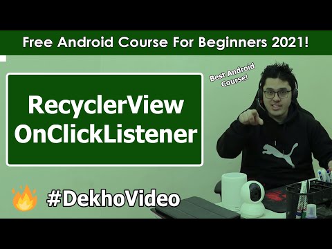 Learn Adding OnClick Listener to RecyclerView | Android Tutorials in Hindi 34 - Mind Luster