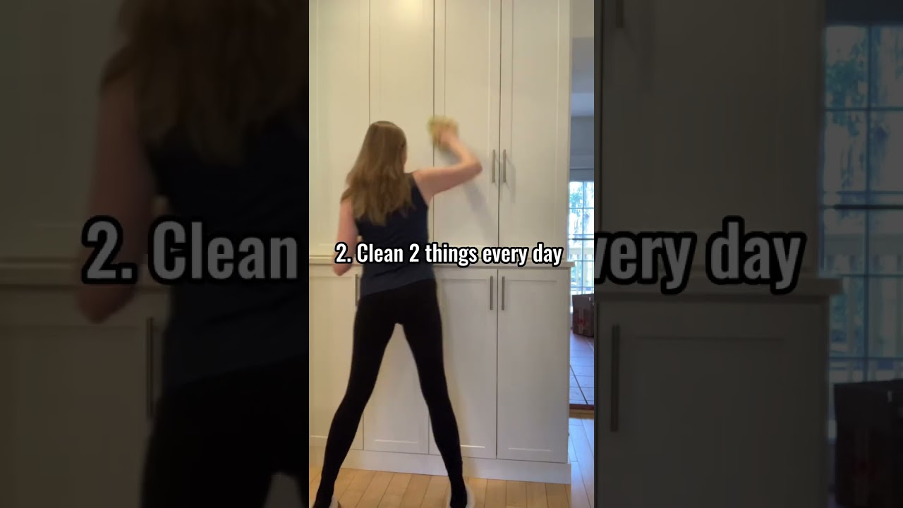 The EASIEST Daily Cleaning Routine (This 1-2-3 trick is foolproof!) #shorts