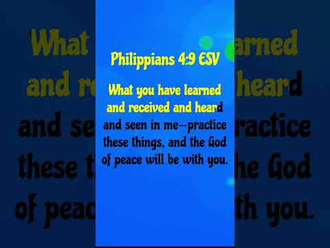 Philippians 4:9 ESV