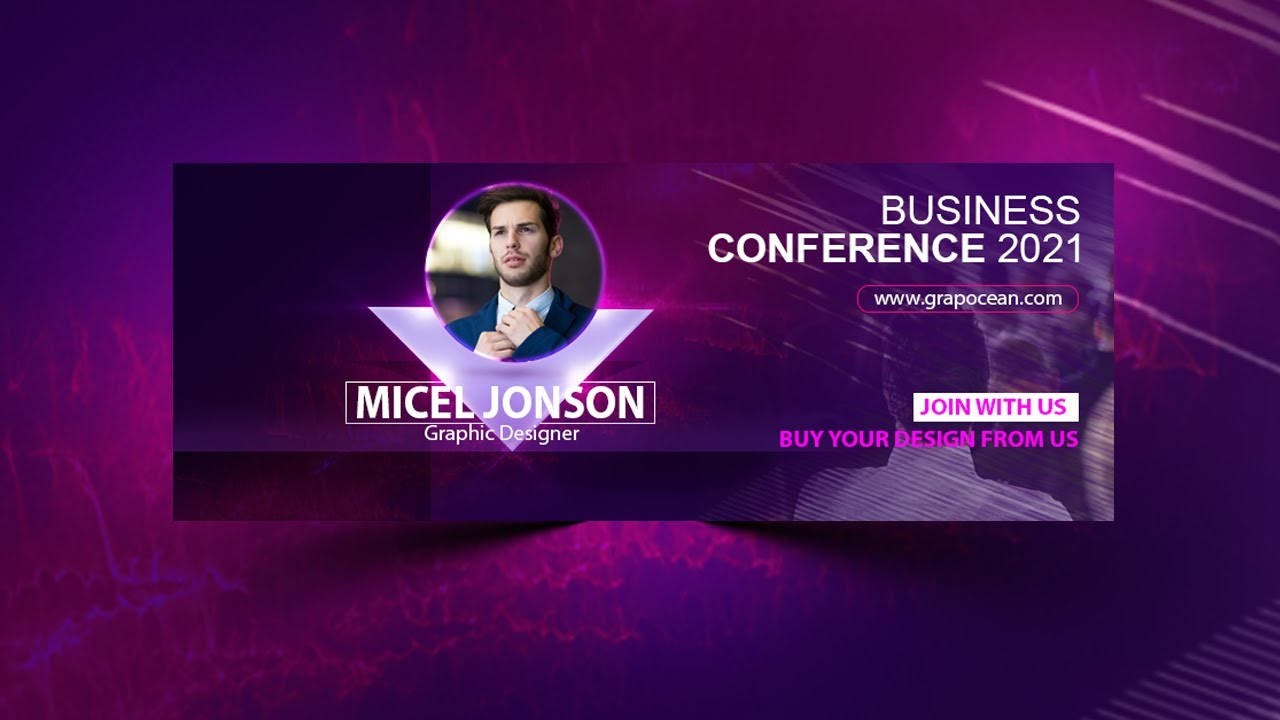 How to Design Professional Facebook Cover Photo - Adobe Photoshop Tutorial