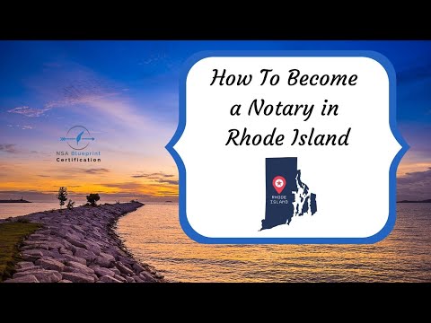 How to Become a Notary in RI - NSA Blueprint